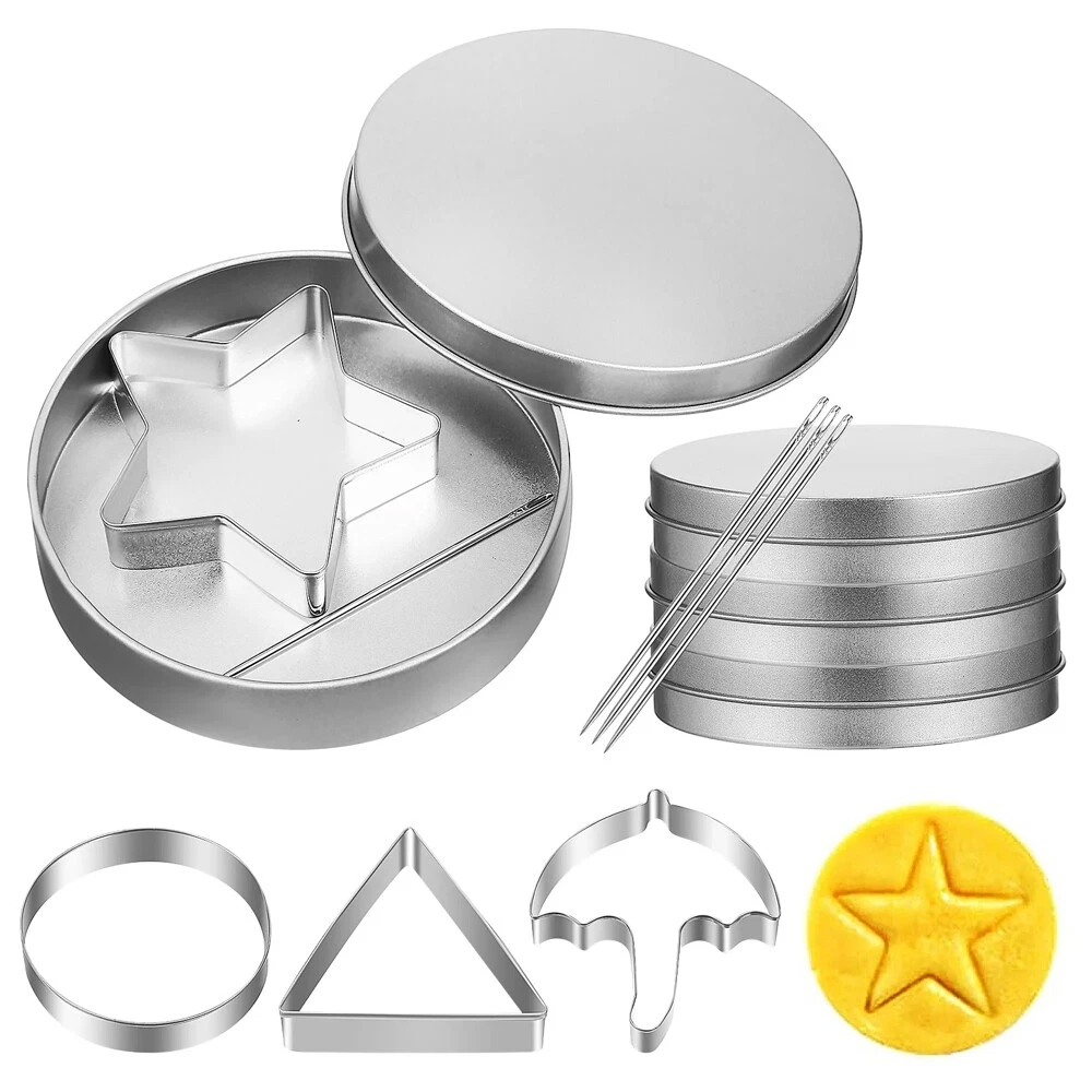 12Pcs Stainless Steel Cookie Cutter Candy Mold Biscuit Cutter Baking ...
