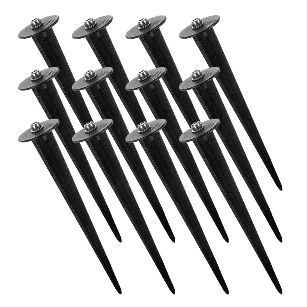 12Pcs Stakes for Outdoor Lights Spikes Ground Stakes Aluminum Ground ...