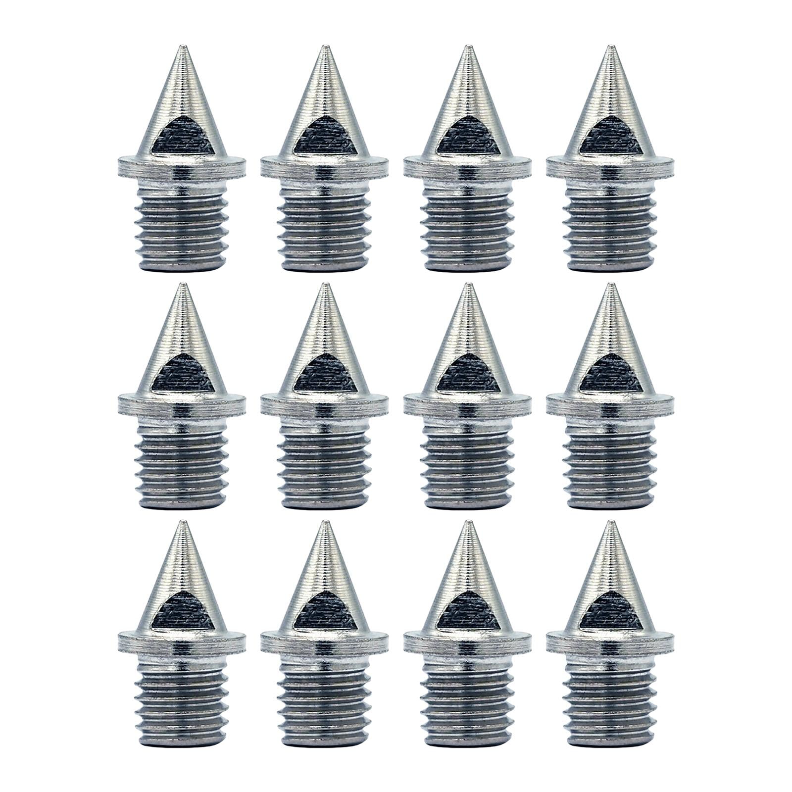 12Pcs Steel Track Spikes Cross Country Spikes Pyramid Spikes Golf ...