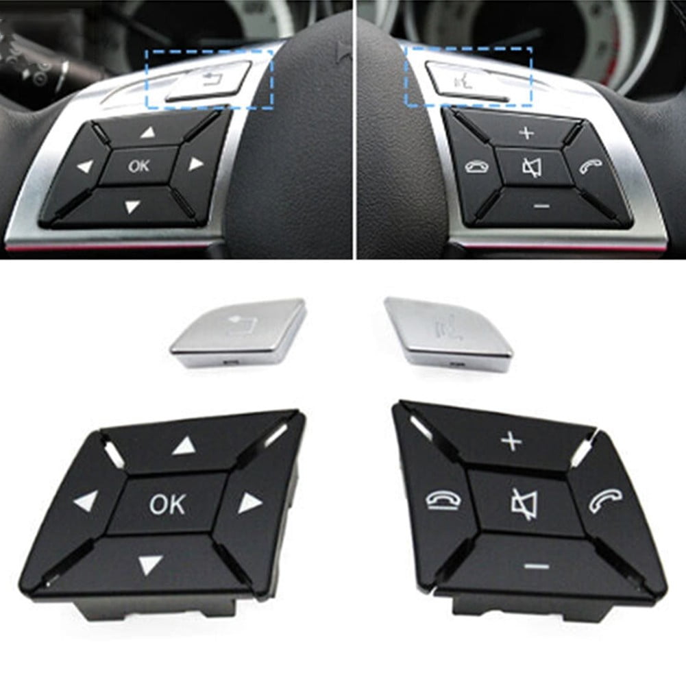 12Pcs Steering Wheel Control Button Switch Black for Benz A B C E Class ...