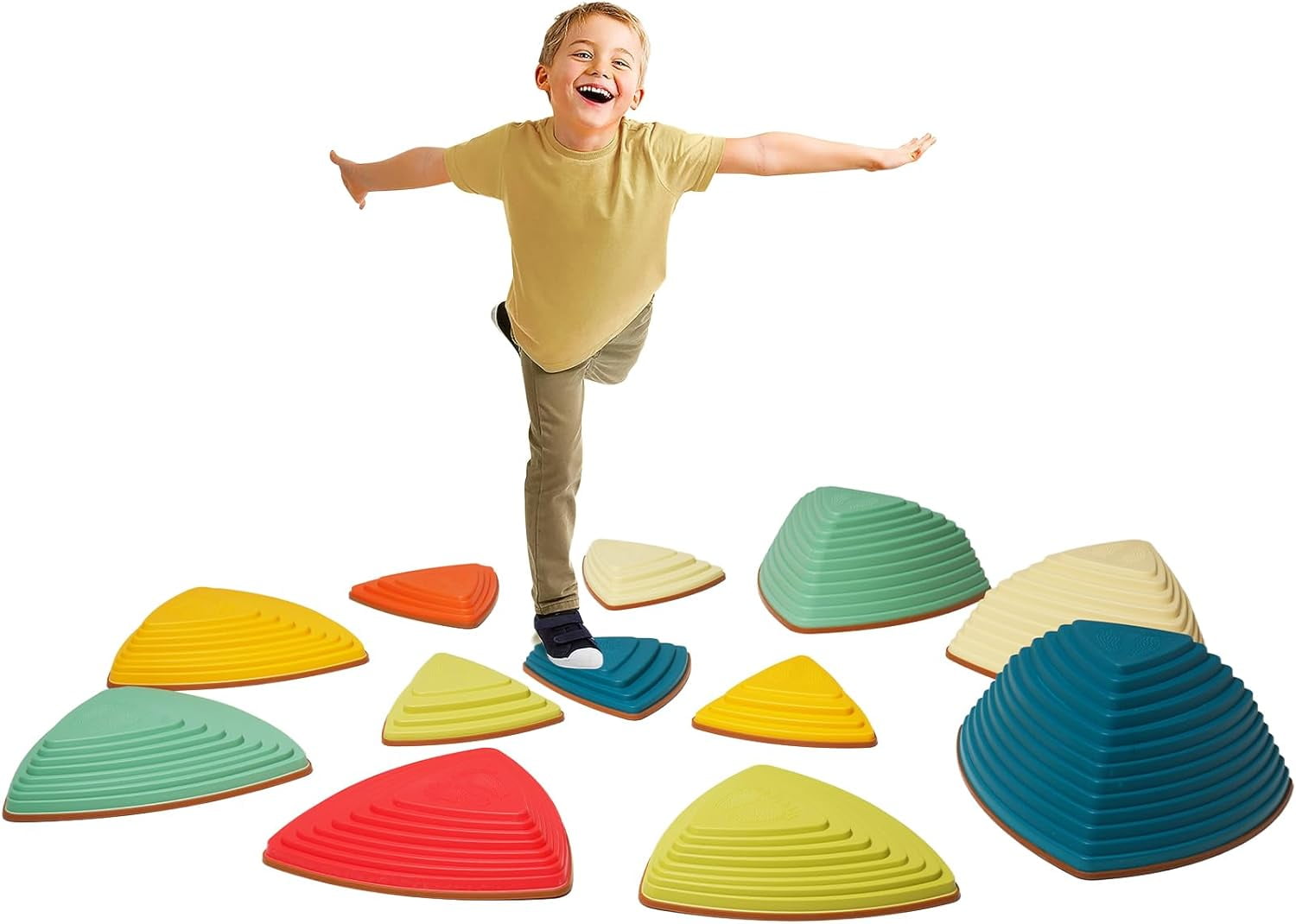 12Pcs Stepping Stones for Kids Anti-skidding Stepping Stones Set ...