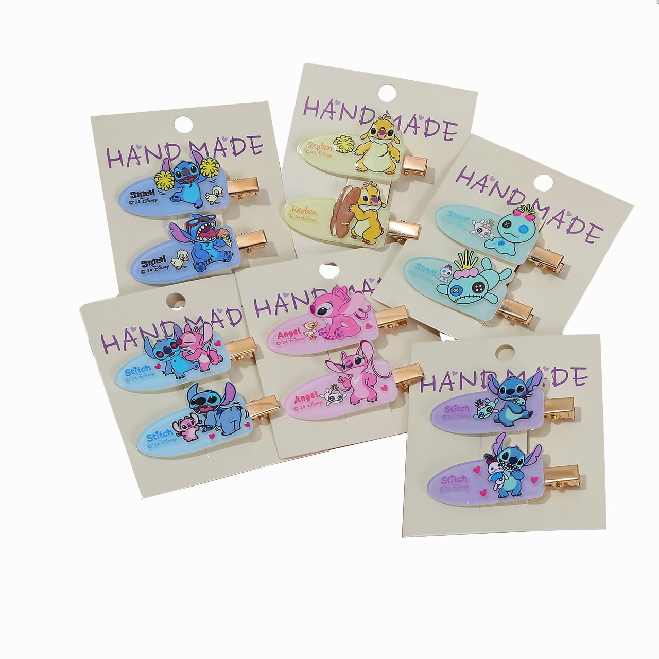 12Pcs Stitch Hair Clips- Styling Duck Bill Clips Alligator Hair ...