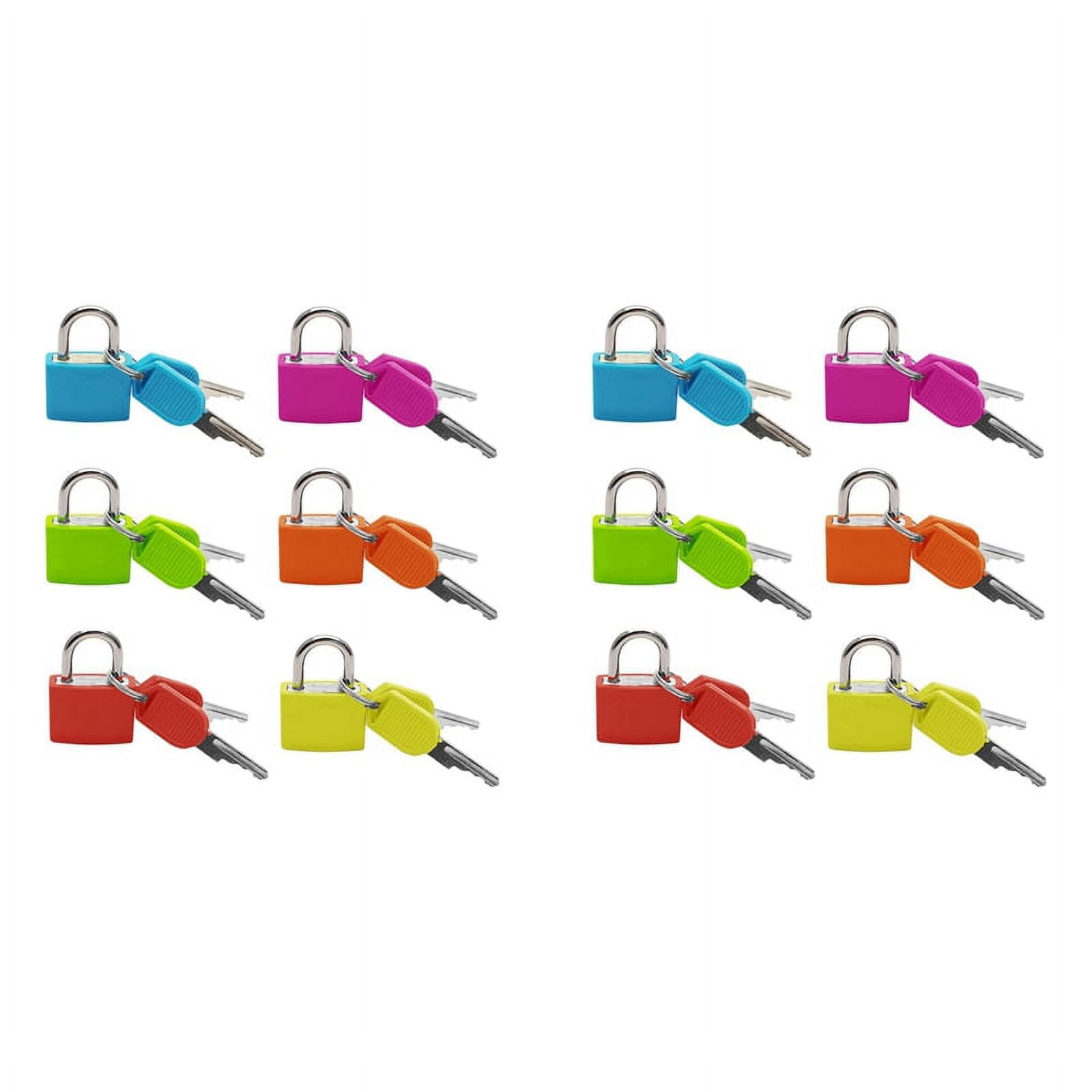 12Pcs Suitcase Locks with Keys,Small Luggage Padlocks Metal Padlocks ...