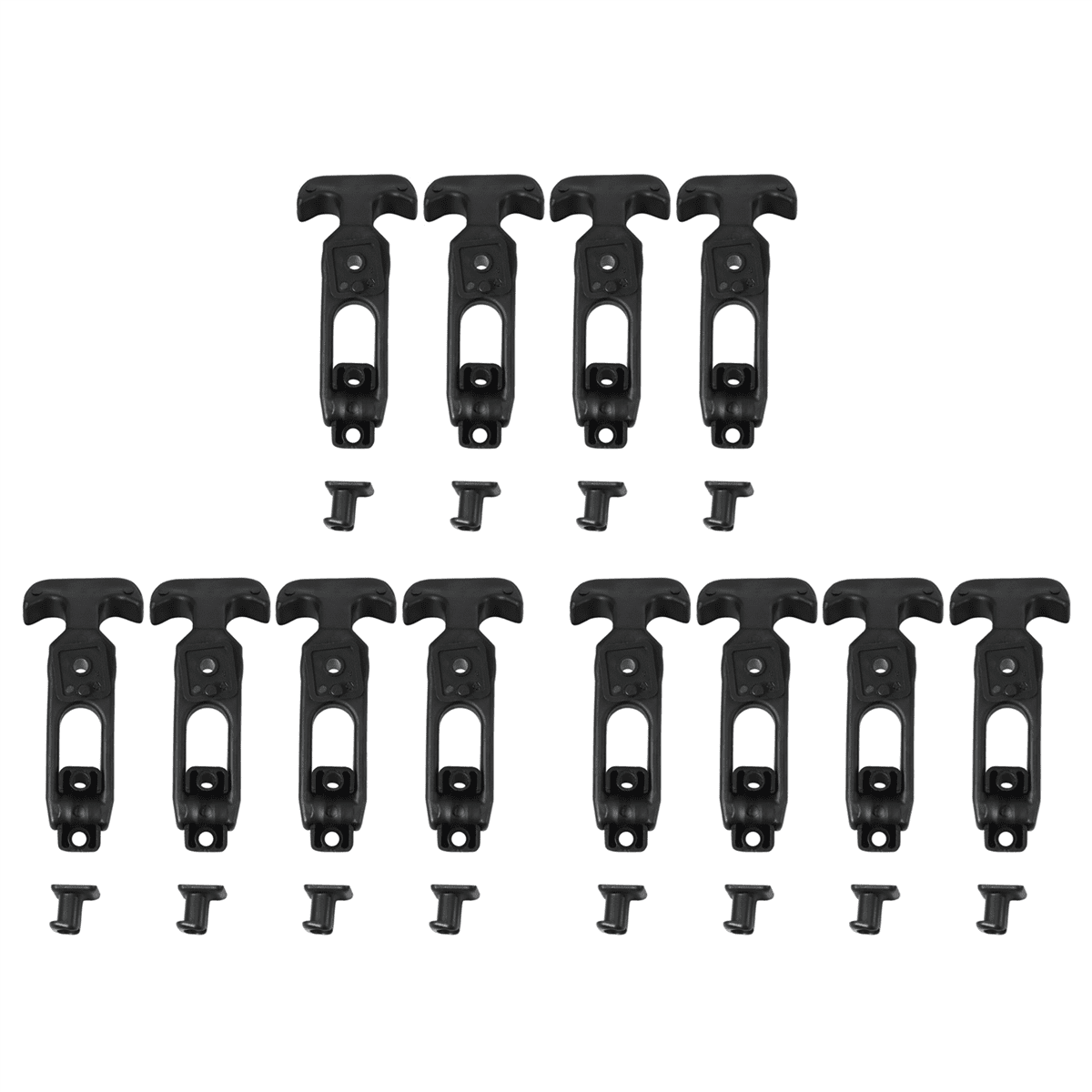 12Pcs T-Handle Rubber Flexible Draw Latches Fit for Toolbox /Cooler ...