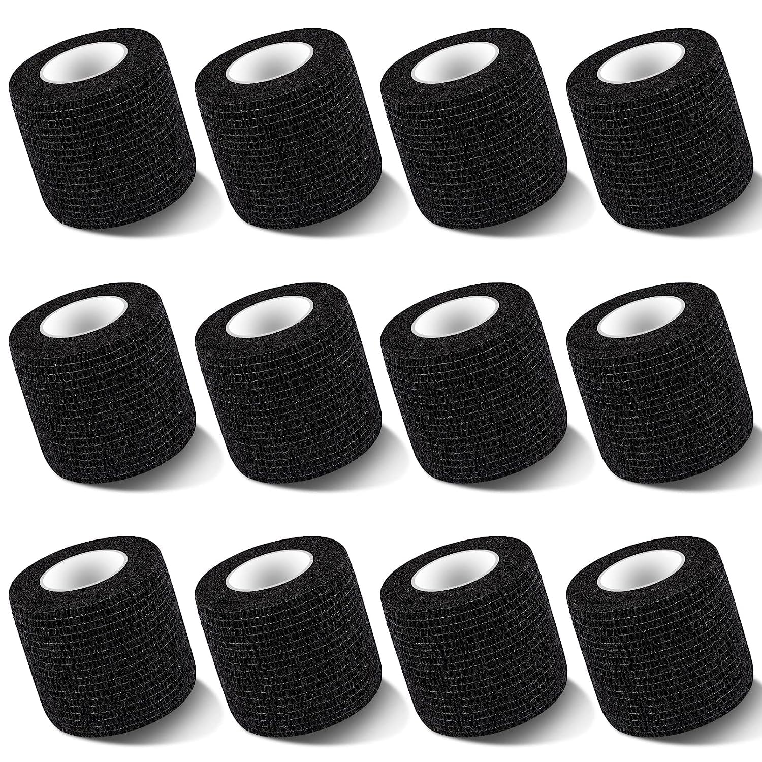 12Pcs Tattoo Grip Tape,2" x 5 Yards Tattoo Grip Cover Wrap,Elastic ...