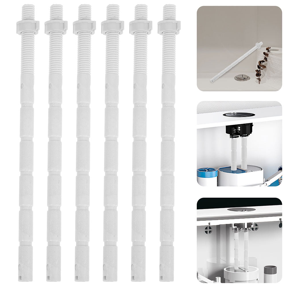 Toilet Flush Button Pusher Rods for Toliet White Plastic 12 Pieces ...