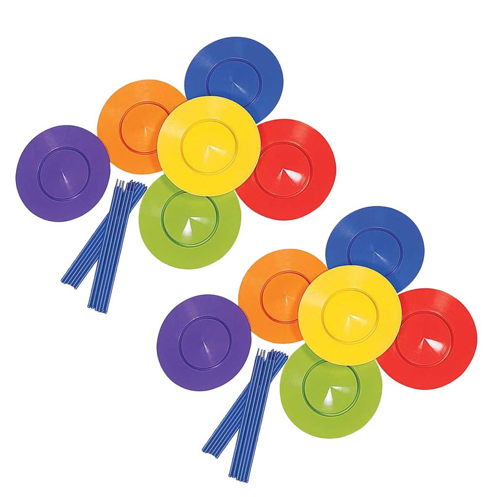 12Pcs Toy with Sticks Set Juggling Performance s Clown Calisthenics ...