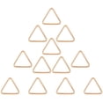 12Pcs Triangle Iron Linking Rings Light Gold 41.5x45x4mm Inner Diameter ...