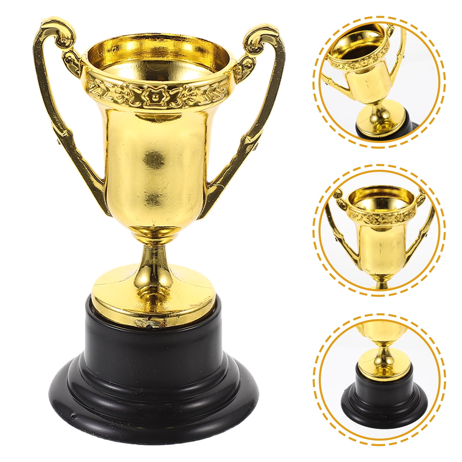 PENIKOKO Trophies Black Plastic 12Pcs 3.3X1.8X1.8In - Walmart.com