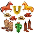 12Pcs Western Cowboy Horse Balloons, Horse Theme Party Contains ...