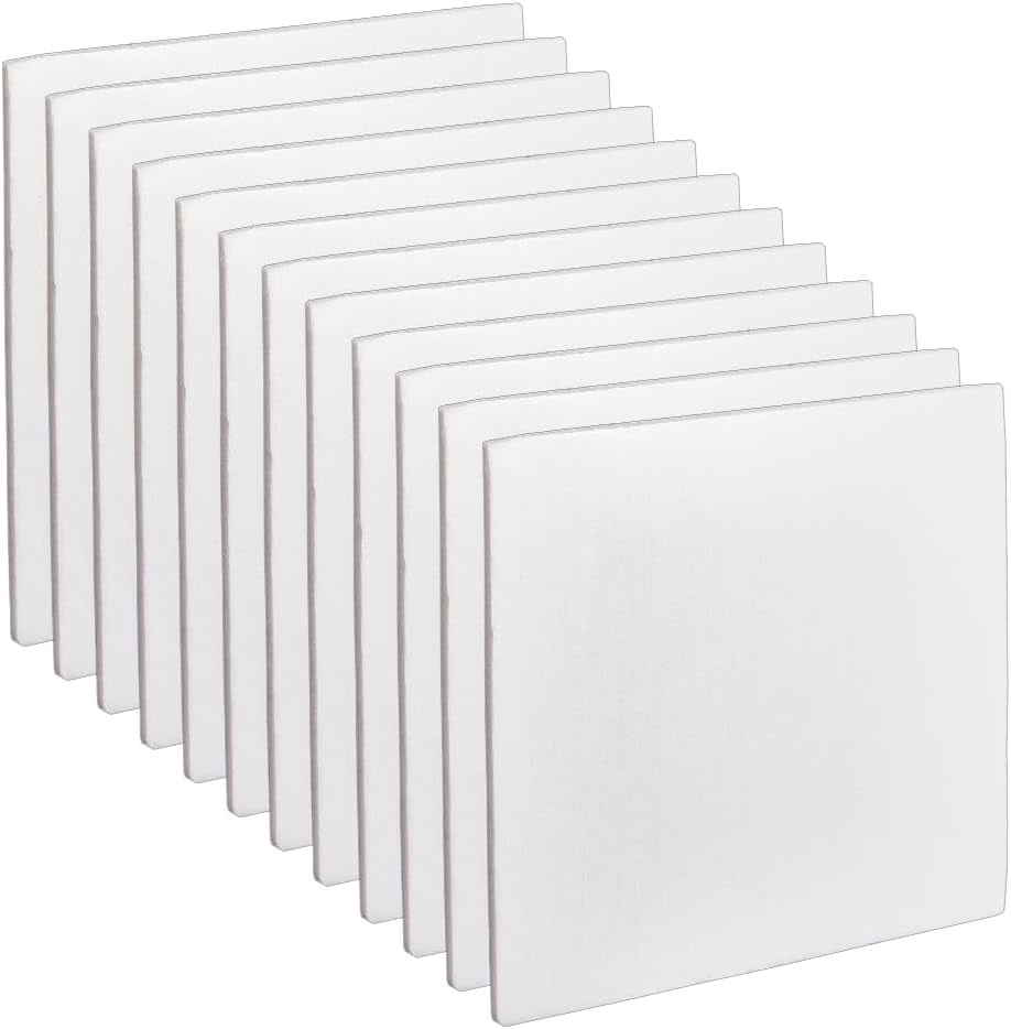 12Pcs White Foam Board 7.9x7.9 Inch Foam Core Board for Crafts 5mm Thick White Core Mat PVC Foam ...