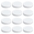 12Pcs Wide Mouth Jar Lid 86mm/70mm White Plastic Leakproof Thickened ...