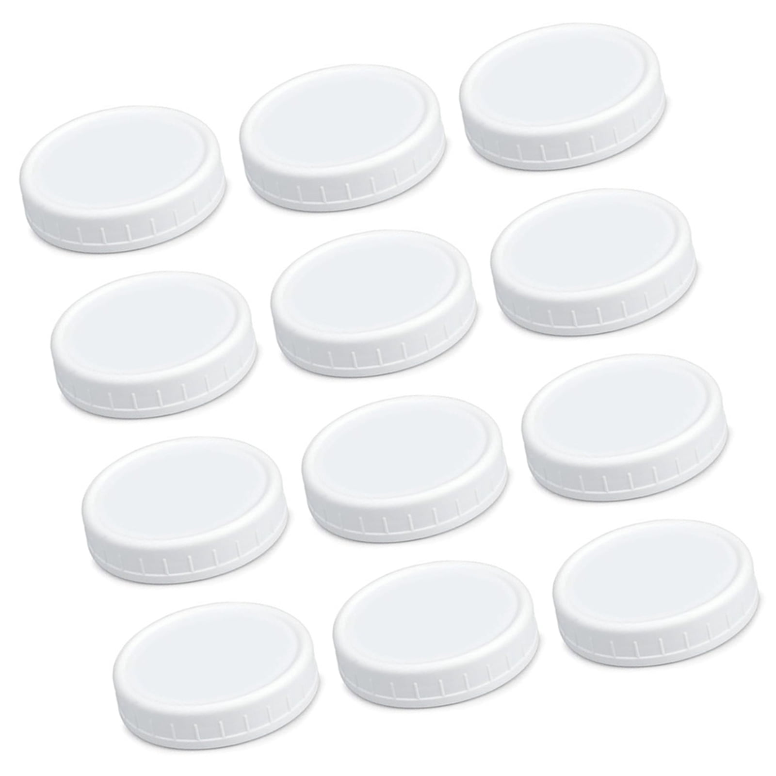 12Pcs Wide Mouth Jar Lids 70mm / 86mm, Leakproof and Dishwasher Safe ...