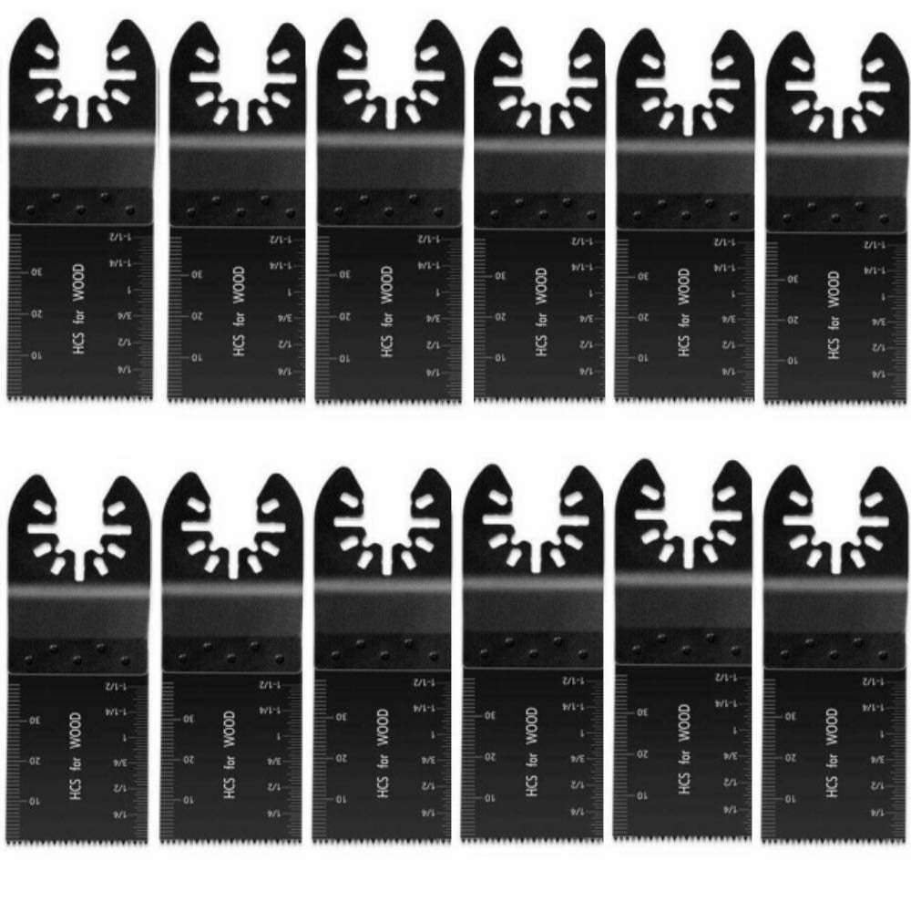 12Pcs Wood Oscillating Multi Tool Quick Release Saw Blades ...