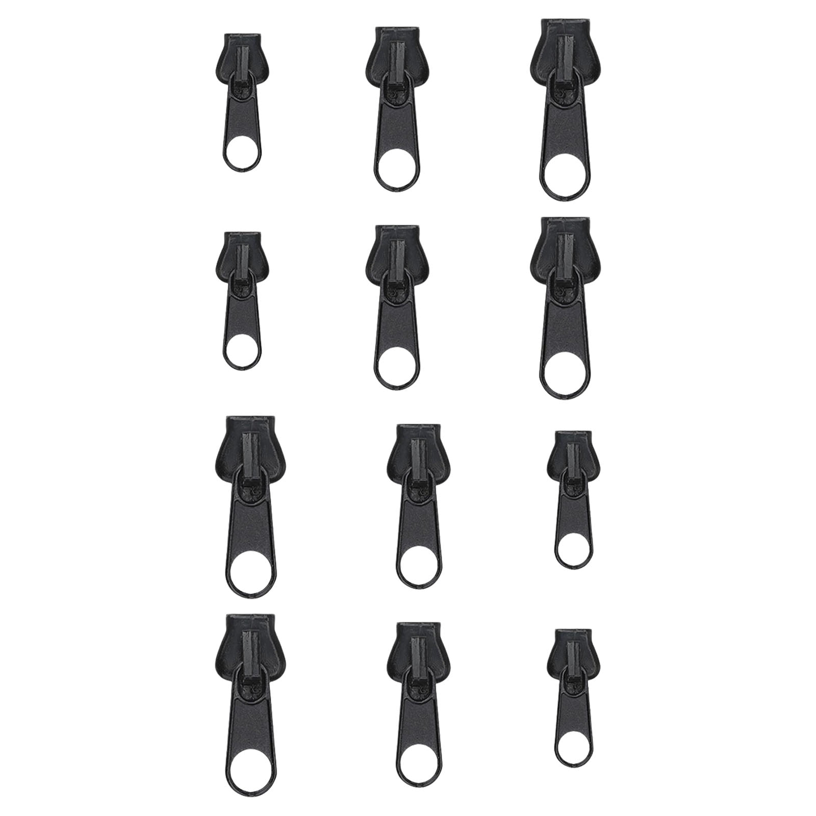 12Pcs Zippers Pulls Replacements Zippers Sliders Mend Fixer for Suitcase Luggage Zippers Pull ...