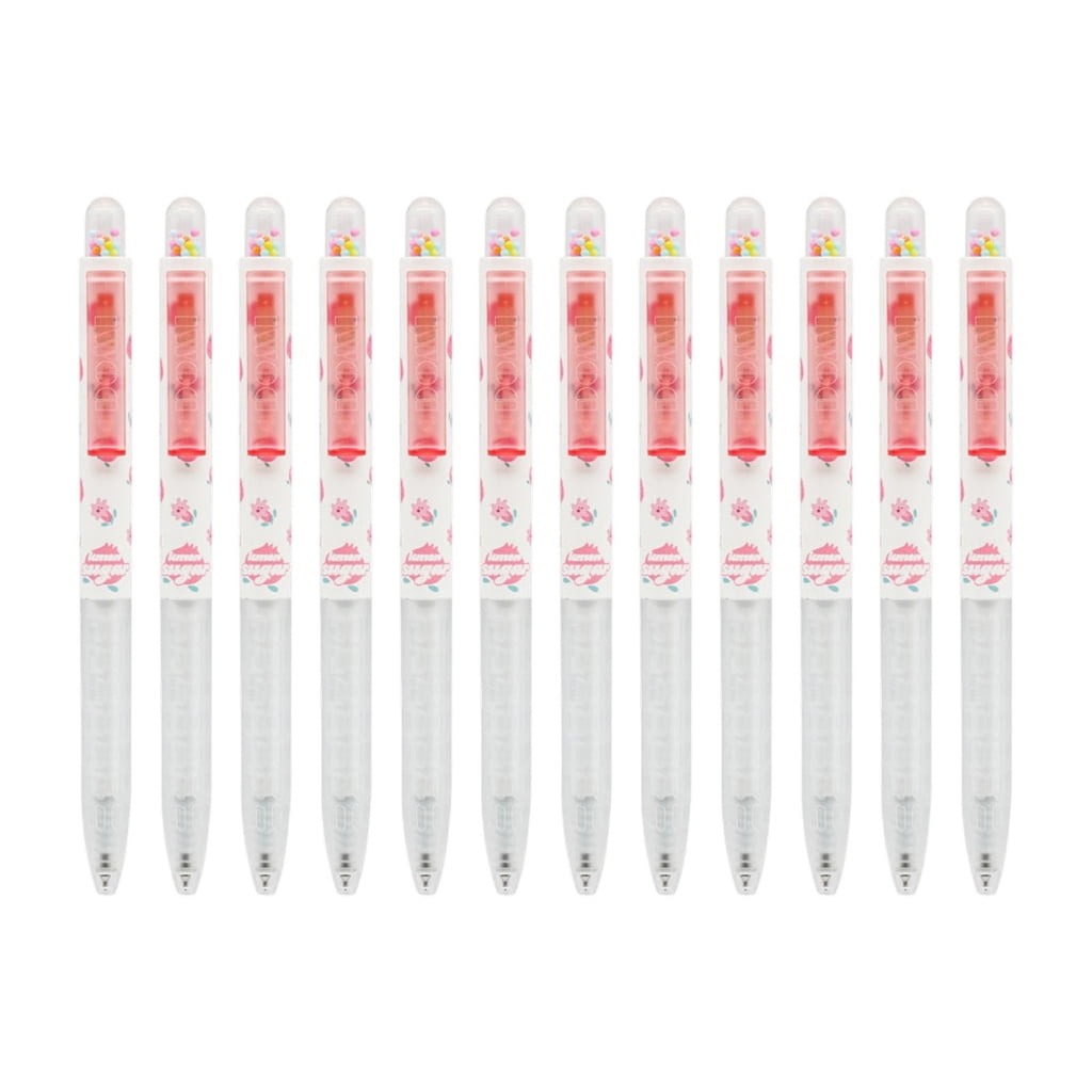 12Pcs/pack Gel Inks Pen Quick-Drying Inks 0.5mm Point Roller Ball Pens ...