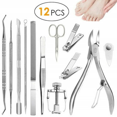 6 Pcs Stainless Steel Ingrown Toenail Kit, Pedicure Tools with Lifter ...