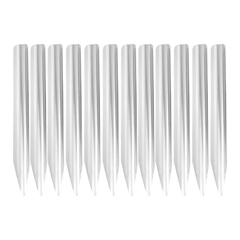 12Pieces Stainless Steel Lab Spatula Round Pointed Spatula Laboratory ...