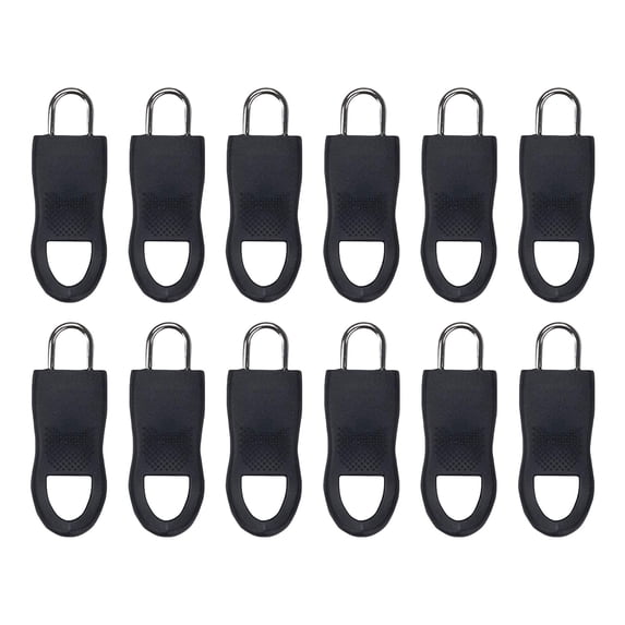 12Pieces Zippers Pull Replacements Set Zippers Pull Sliders Zippers ...