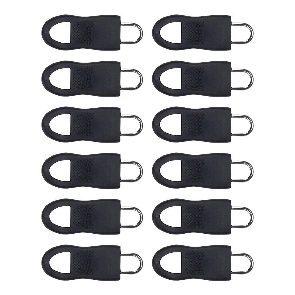 12Pieces Zippers Pull Replacements Set Zippers Pull Sliders Zippers ...