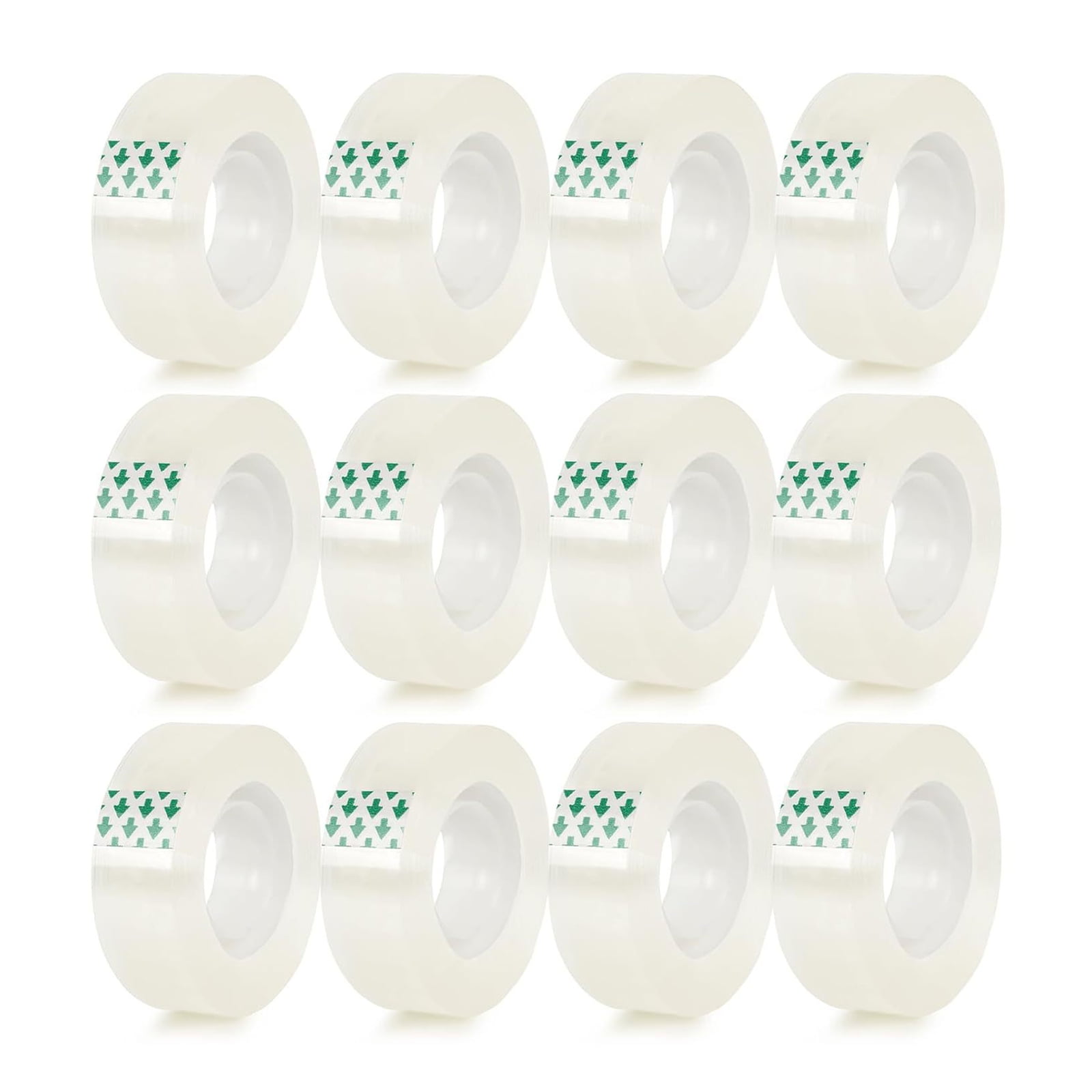 12Rolls Transparency Tape Refills,Clear Tape Dispenser Refills Rolls ...