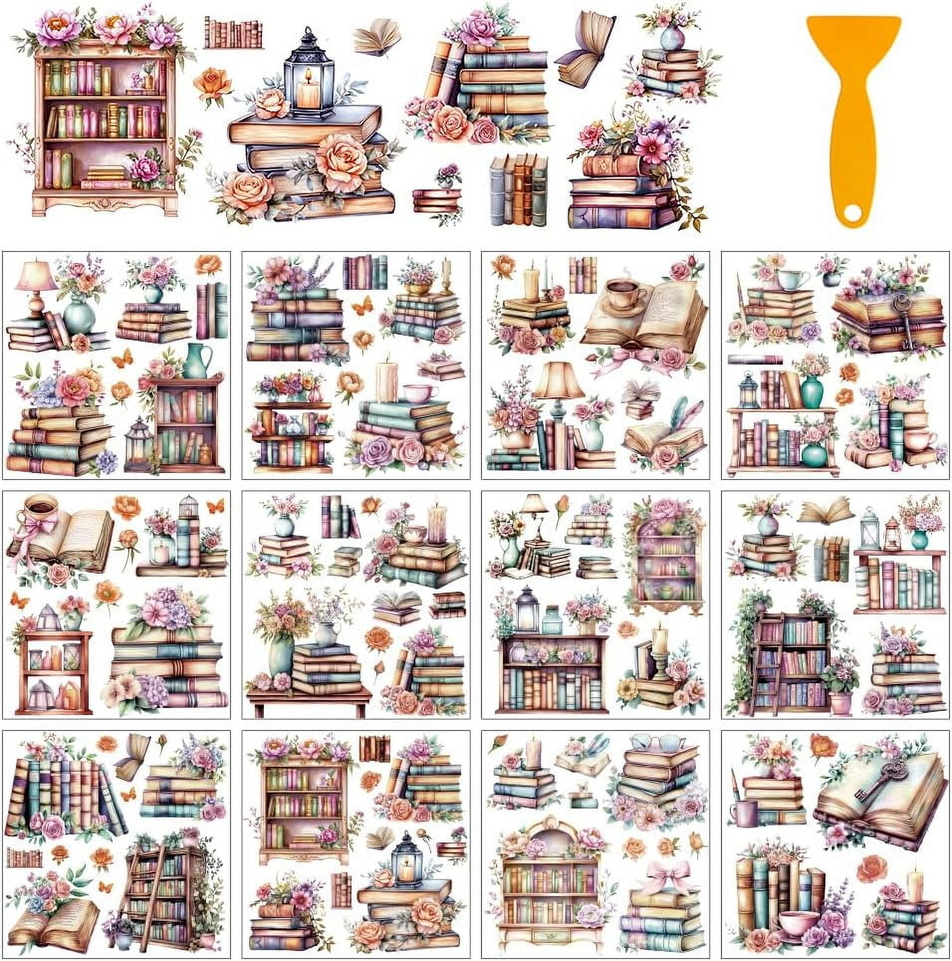 12Sheets Colorful Rub on Transfers for Crafts 12 Styles Books and ...