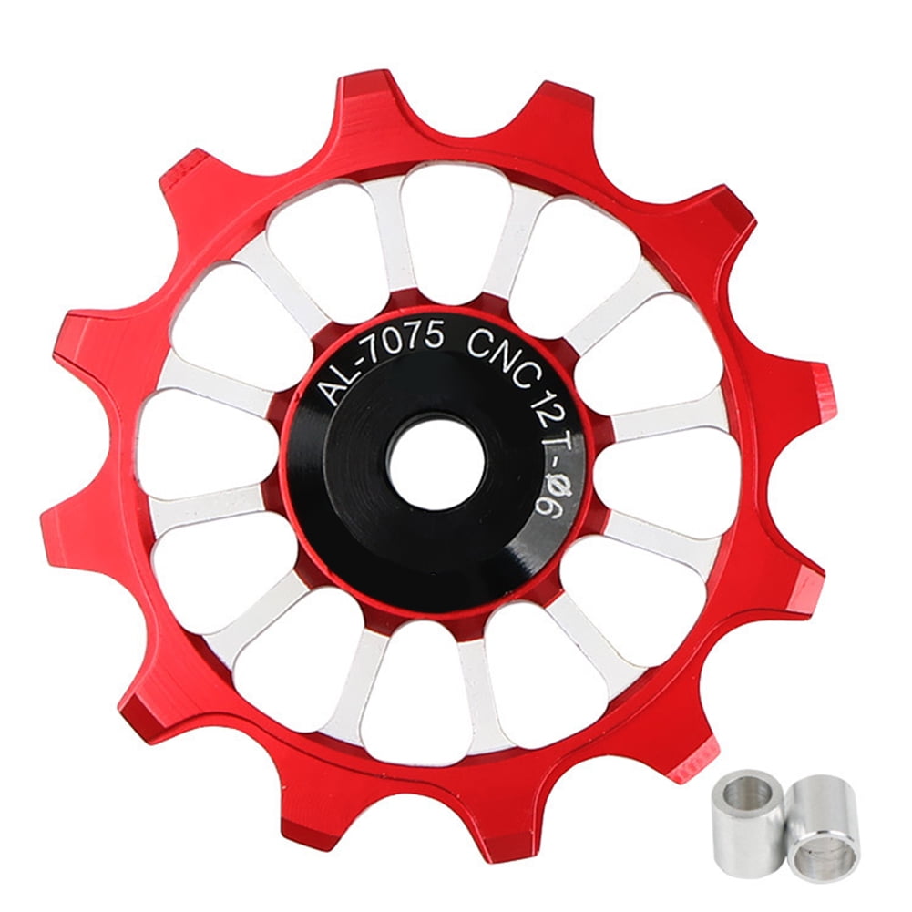 12T Road Bike Guide Roller Idler 6mm MTB Bicycle Rear Derailleur Wheel ...