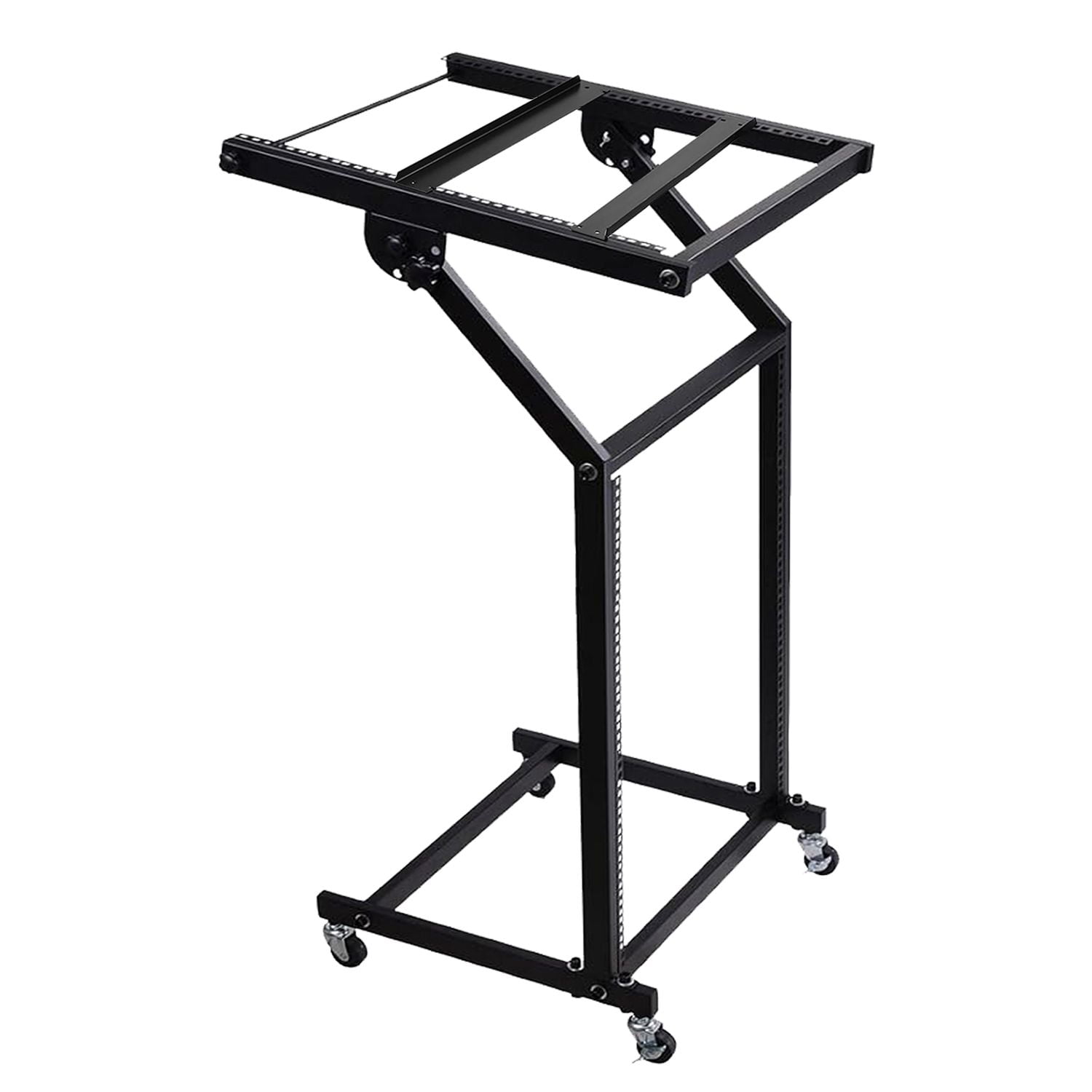 12U Professional Audio Rack Mount DJ Mixer Stand Studio Adjustable ...