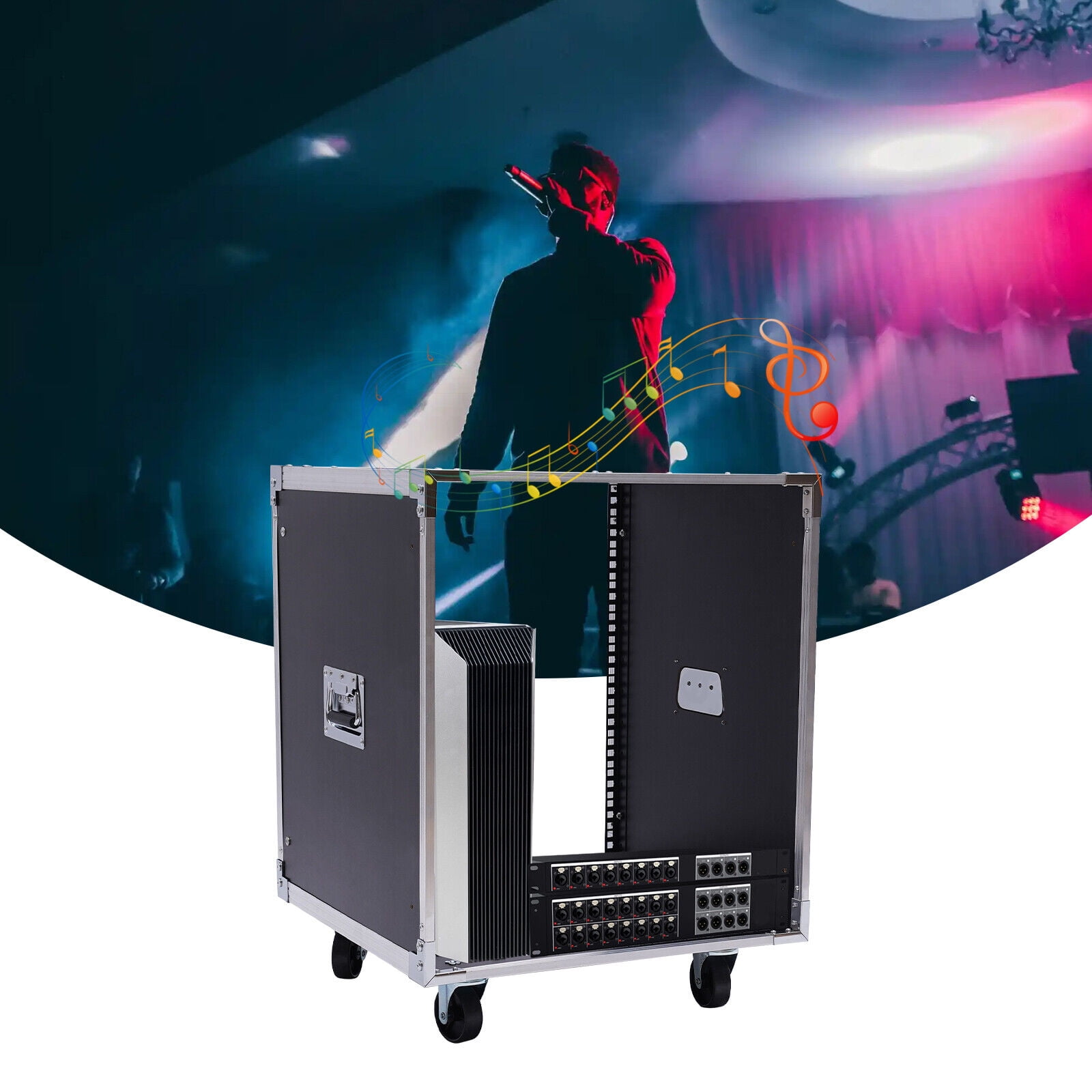 12U Rolling Network Server Data Cabinet Equipment Rack Case Enclosure ...