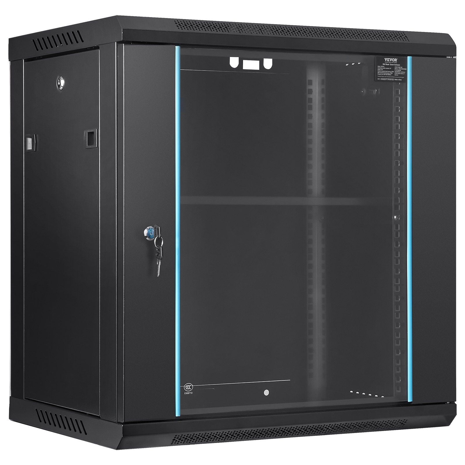12U Wall Mount Server Rack Cabinet, 15.5'' Deep, IT/AV Network ...