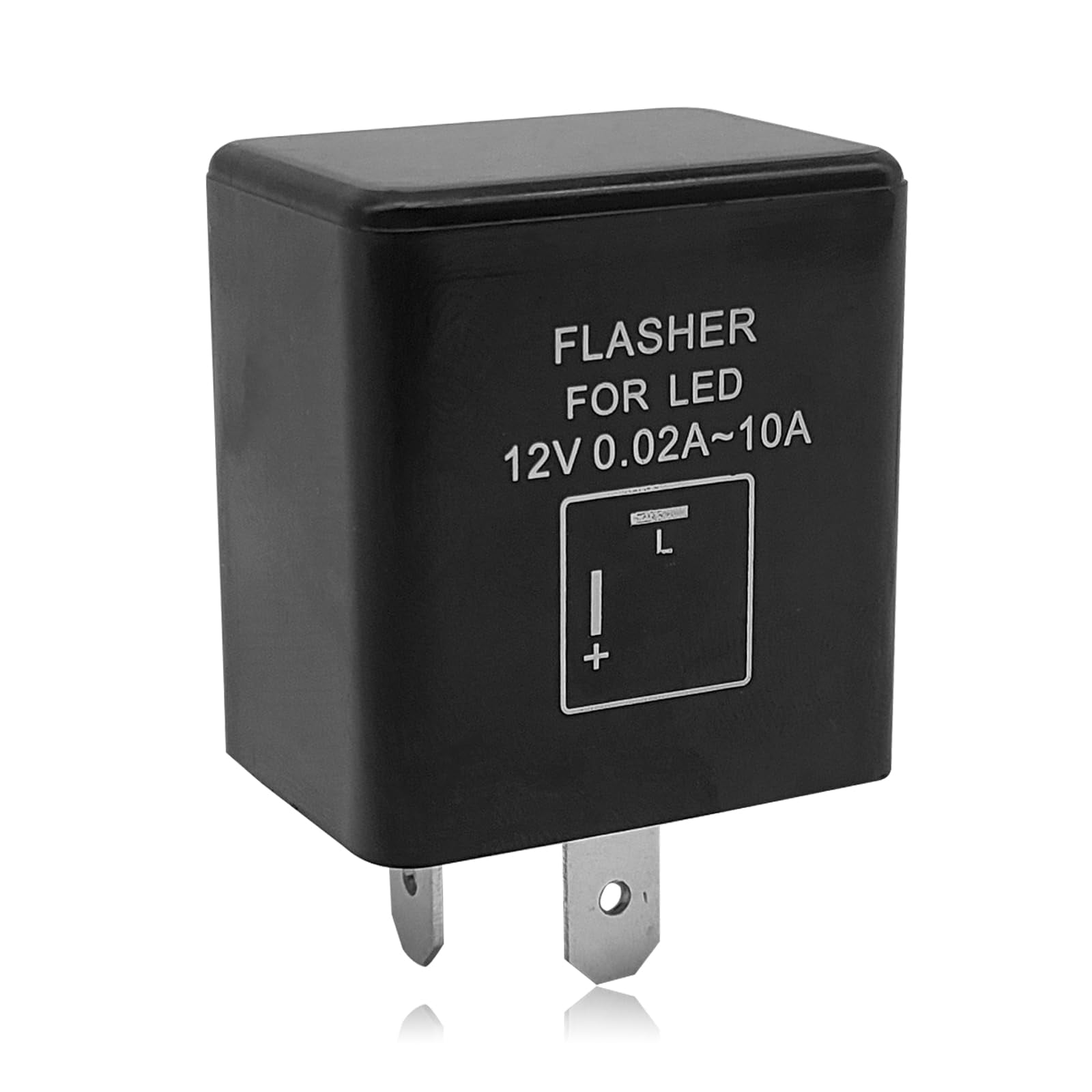 12V 0.02A-10A 2-Pin LED CM31 Electronic Flasher Relay for Motorcycle ...