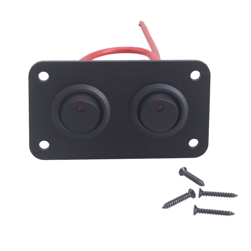 12V 1-5 Gang Universal Toggle Switch Panel USB Car Boat Marine RV Truck ...