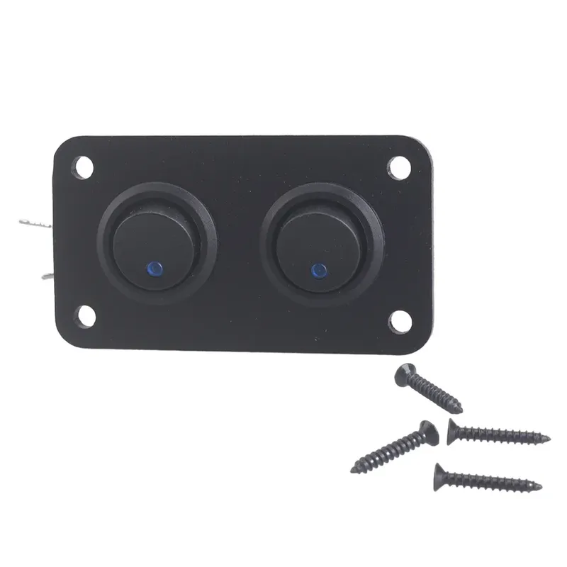 12V 1-5 Gang Universal Toggle Switch Panel USB Car Boat Marine RV Truck ...