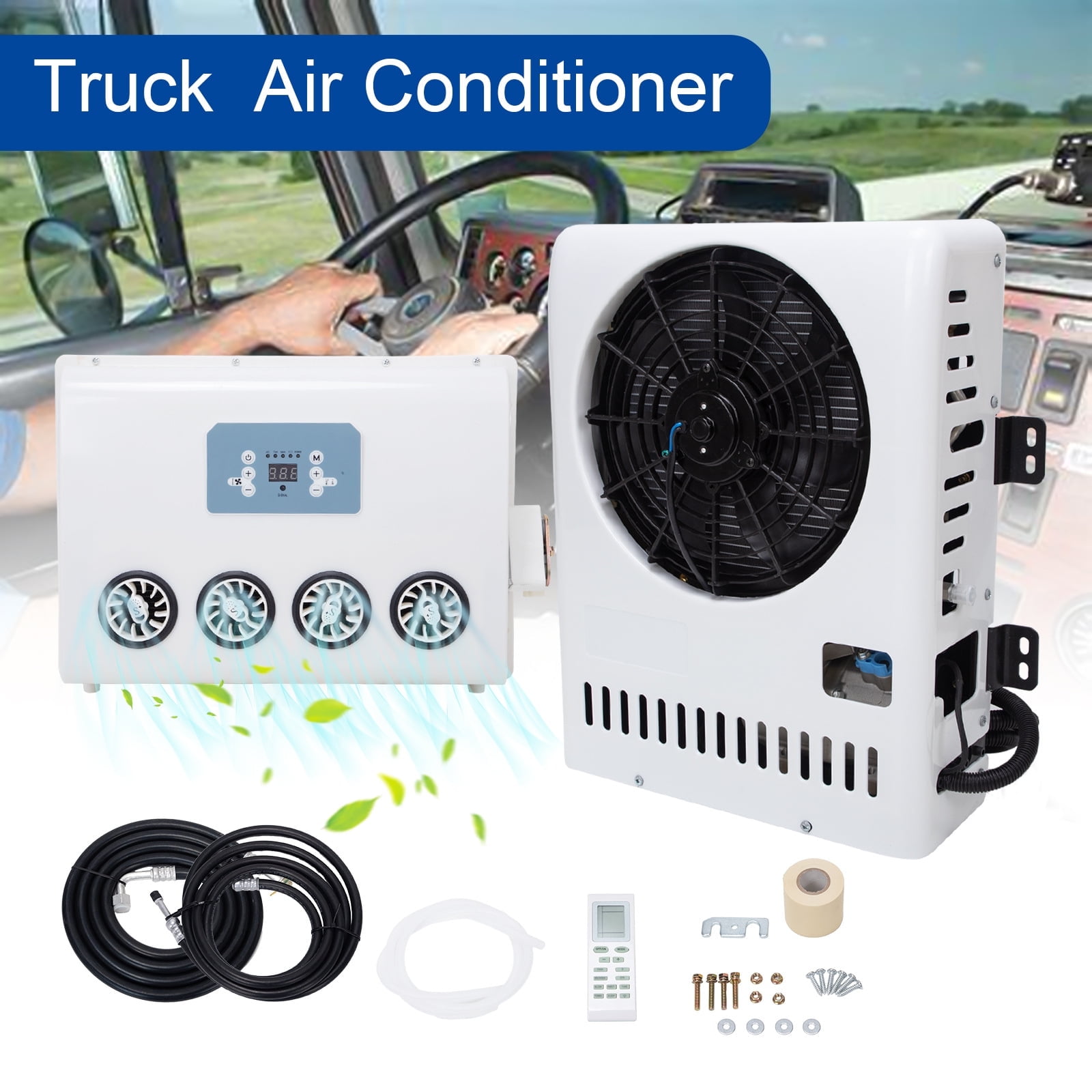 12V 10000 BTU Car Air Conditioner Split A/C Unit Electric Cooling for ...