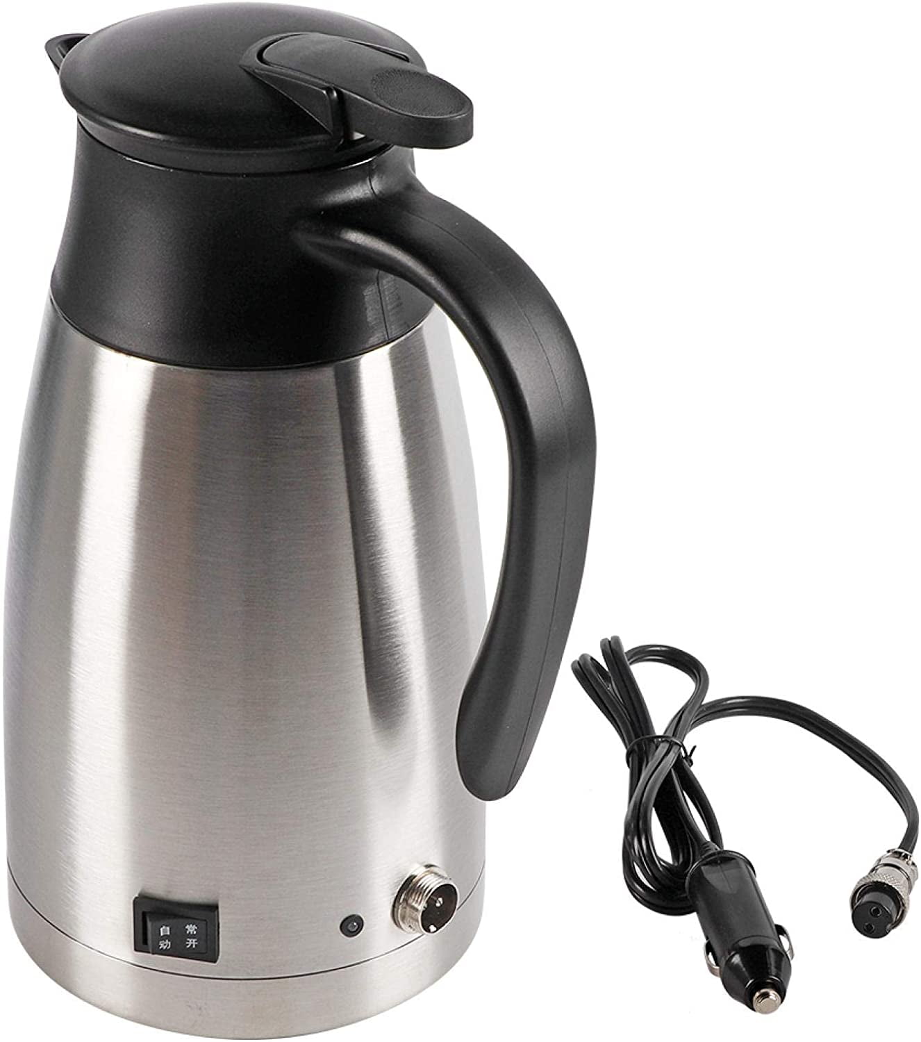 12V 1000ml Stainless Steel Hot Water Boiler with Auto Shut-Off&Boil-Dry ...