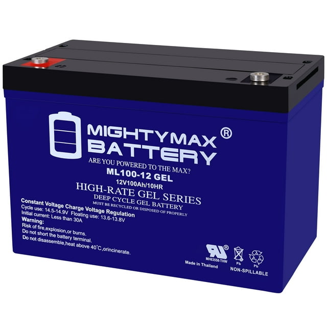 12V 100AH GEL Battery Replacement for Deka DC27 - Walmart.com