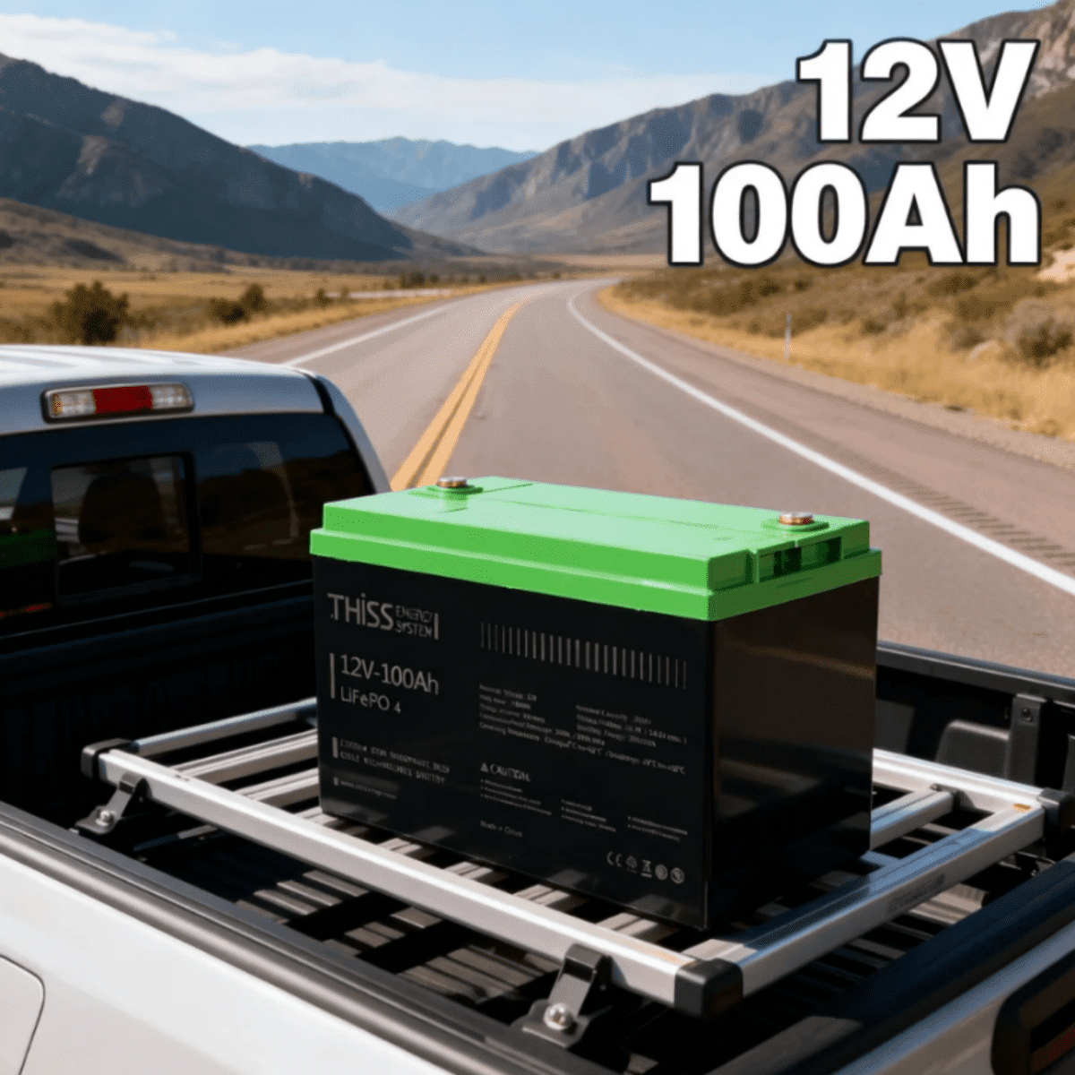 12V 100Ah LiFePO4 Lithium Battery Built-in 100A BMS, Group 31 ...
