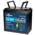 12V 100Ah LiFePO4 Lithium Battery, Deep Cycle, Perfect for RV, Trolling ...