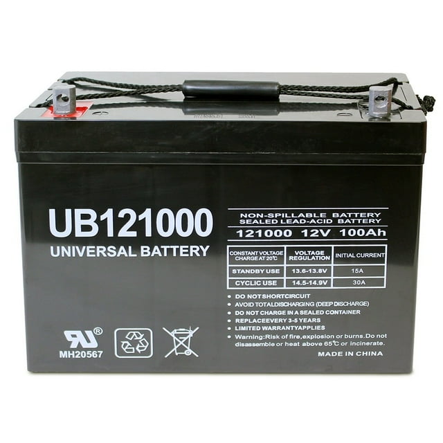 12V 100Ah SLA AGM Battery for APC SILCON SL500KG - Walmart.com