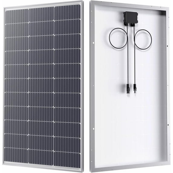 12V 100W Solar Panel,100 Watt Solar Panel with High-Output Design,High ...