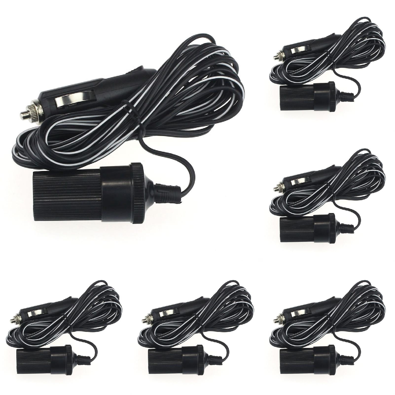 12V 10A Car Accessory Socket Extension Cord 2PCS 12v Battery Warmer Ac ...