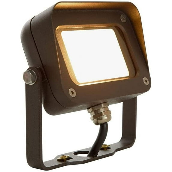 12V 10W 950 Lumens Bronze Outdoor LED Flood Light (3000K Warm White ...