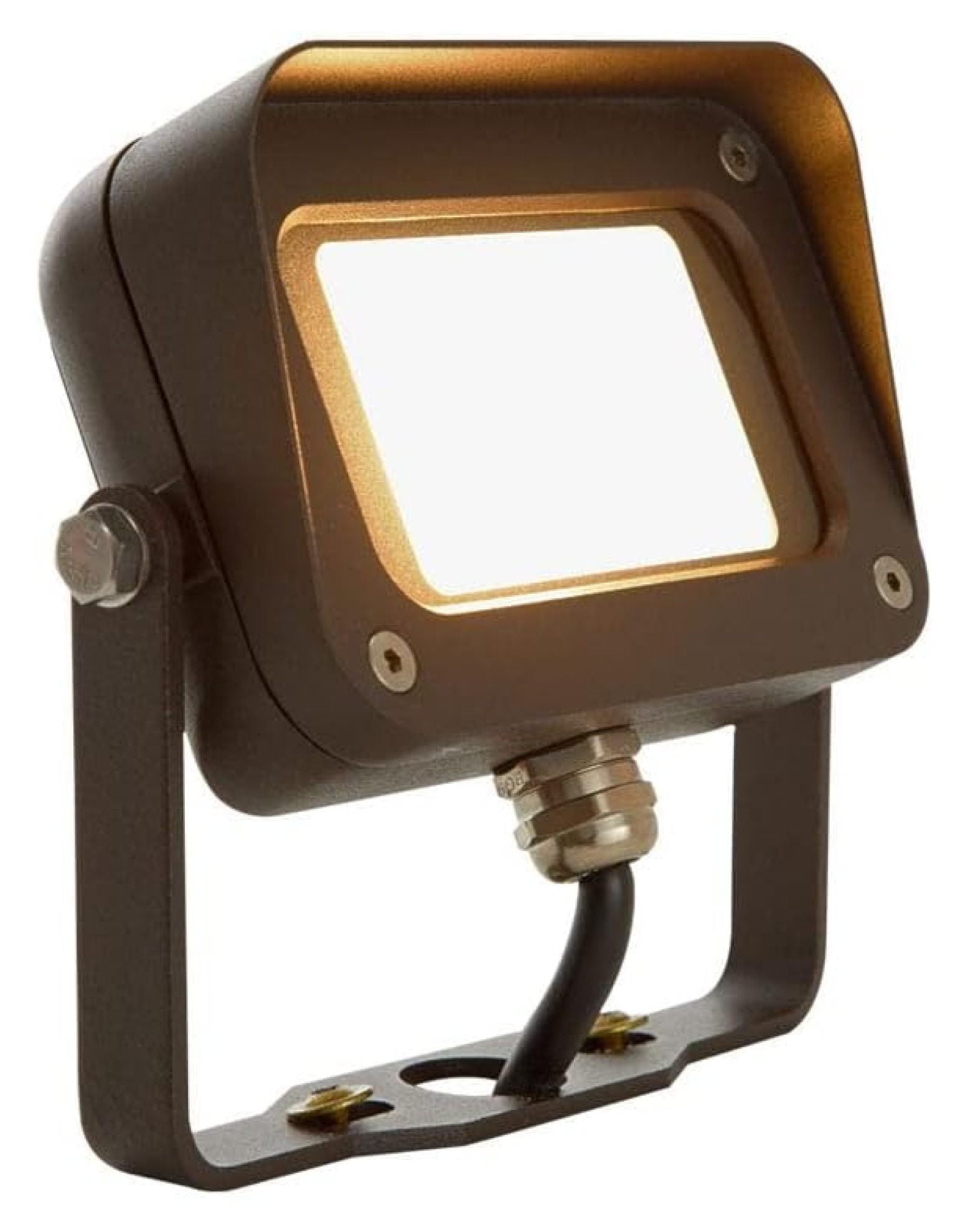 12V 10W Bronze Integrated LED Flood Light (950 Lumens) with Yoke Mount ...