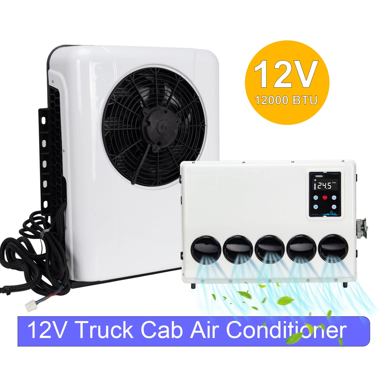 12V 12000 BTU Truck Cab Air Conditioner Split AC for Bus RV Caravan ...