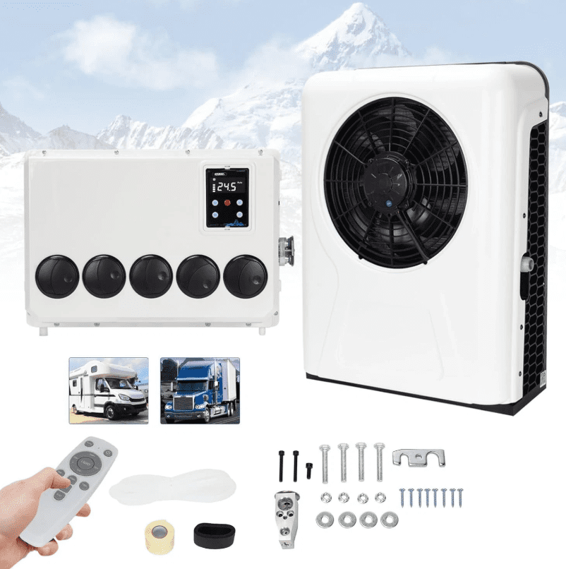 12V 12000 BTU Truck Cab Air Conditioner Split AC for Semi Trucks Bus RV ...