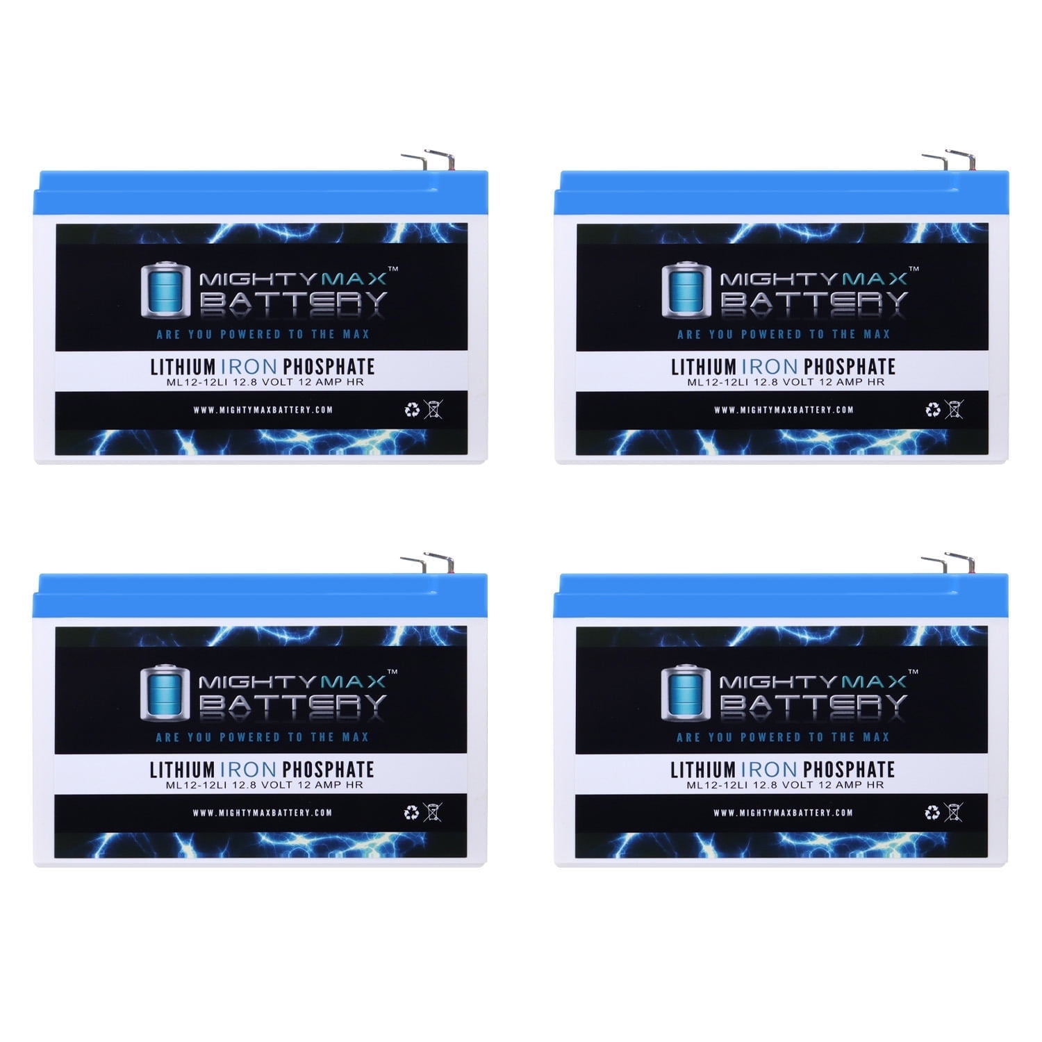 12V 12Ah Lithium Replacement Battery Compatible with MK ES12-12TE ...