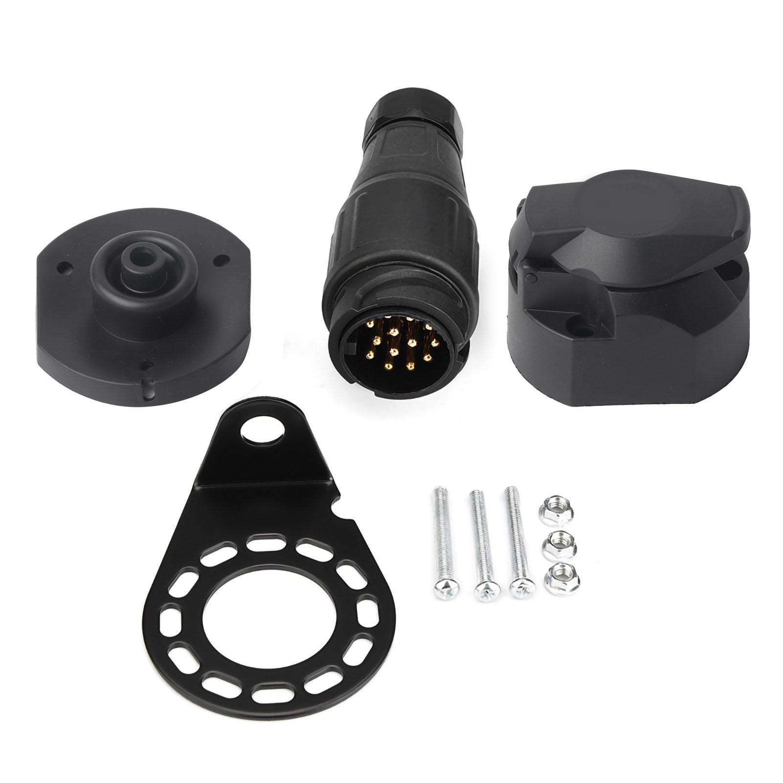 12V 13Pin Trailer Plug Socket Connector Adapter Bracket for Trailer ...