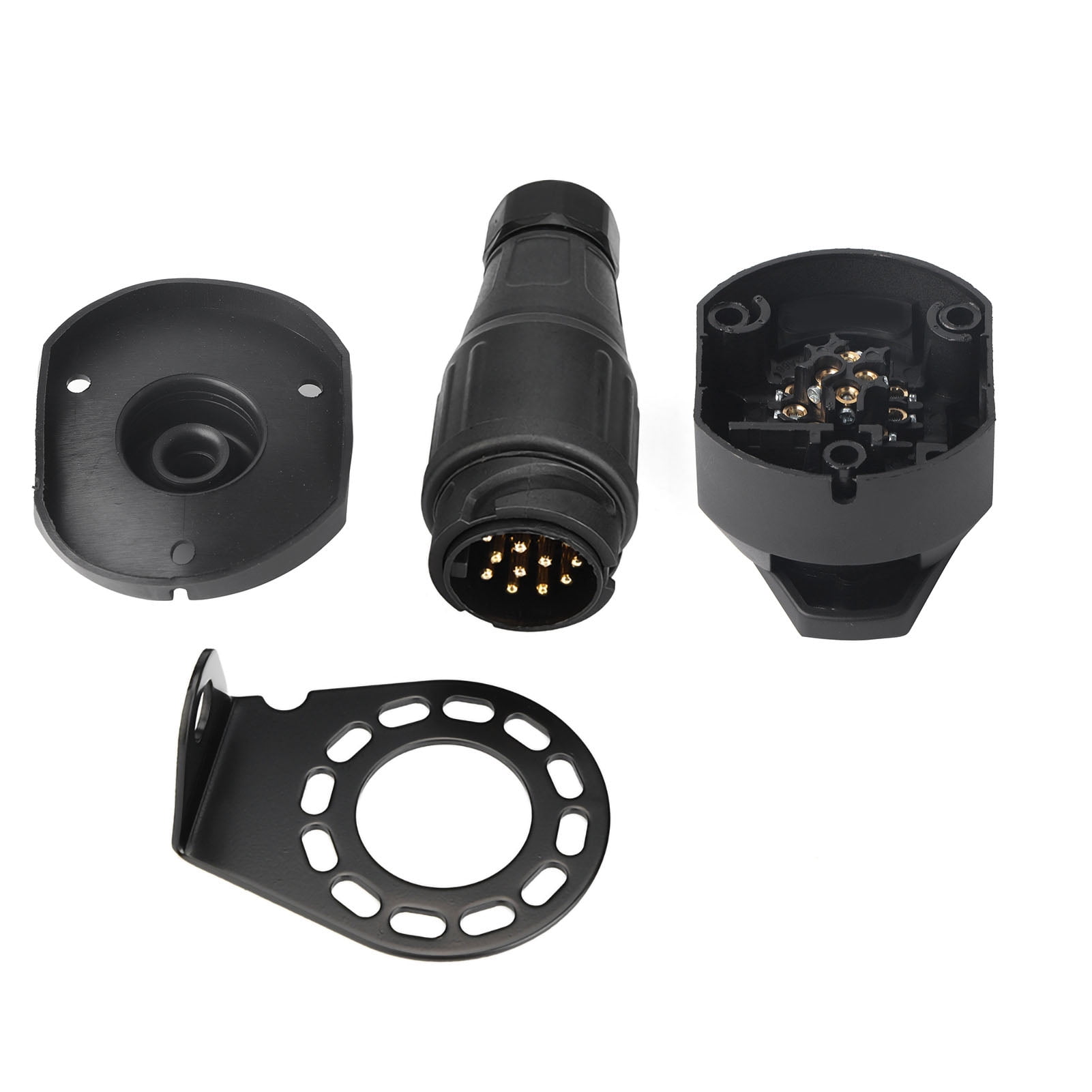 12V 13Pin Trailer Plug Socket Connector Adapter Bracket for Trailer ...