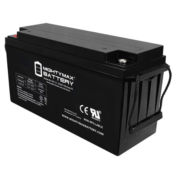Mighty Max 12V 150AH AGM SLA Replacement Battery, Deep Cycle ...