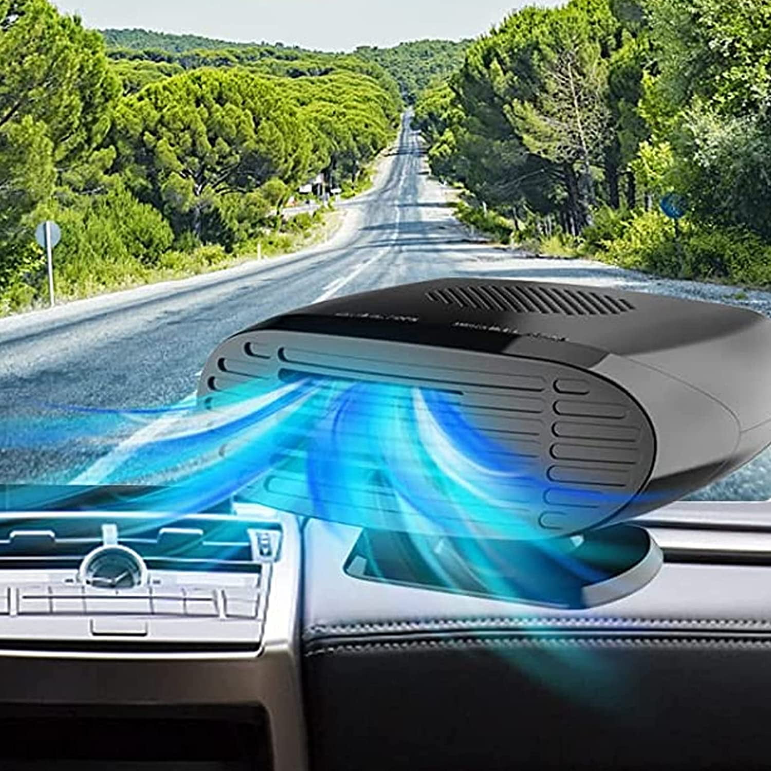 12V 150W Car Heater Defroster, with 360° Rotating Heating Handle and 1 ...